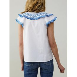 Odd Molly Bluse 'Logan' Damen Gr&ouml;&szlig;e XS blau / wei&szlig;