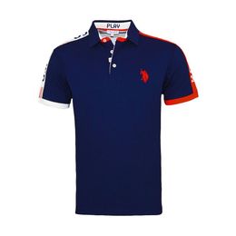 U.S. Polo Assn. Poloshirt 'USA Play' Herren Größe XXXL navy / rot / weiß