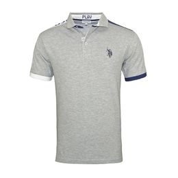 U.S. Polo Assn. Poloshirt Herren Größe L navy / grau / rot / weiß