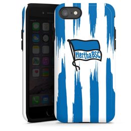 DeinDesign iPhone SE (2020) Handy Panzer Handyh&uuml;lle robuste Outdoor H&uuml;lle Schutzh&uuml;lle gl&auml;nzend Bundesliga Official Licensed Product Hertha Bsc Tough Case