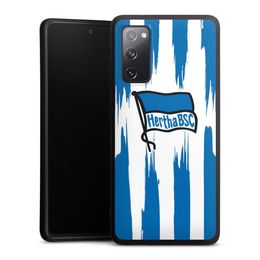 DeinDesign Galaxy S20 FE 5G Handy Premium Silikon H&uuml;lle Handyh&uuml;lle schwarz Case Bundesliga Official Licensed Product Hertha Bsc Silikon Premium Case
