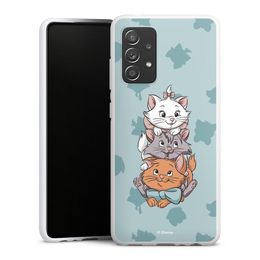 DeinDesign Galaxy A52s 5G Handy Silikon H&uuml;lle Case wei&szlig; Handyh&uuml;lle Disney Aristocats Cat Silikon Case