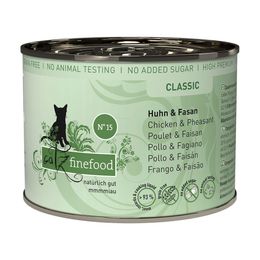 Catz Finefood No. 15 Huhn & Fasan Katzen-Nassfutter hoher Fleischanteil 6x200g