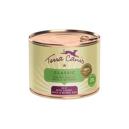 Terra Canis CLASSIC &ndash; Rind mit Karotte Hunde-Nassfutter 12x200g