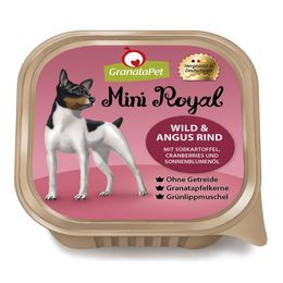 Granatapet Mini Royal Wild & Angus Rind Hunde-Nassfutter getreidefrei 11x150g