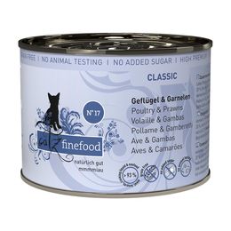 Catz Finefood No. 17 Gefl&uuml;gel & Garnele Katzen-Nassfutter f&uuml;r &uuml;bergewichtige Katzen 6x200g