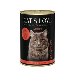 Cat's Love Rind Pur Katzen-Nassfutter getreidefrei 6x400g
