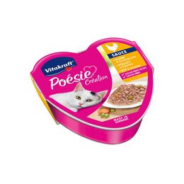 Vitakraft Po&eacute;sie Cr&eacute;ation mit Huhn & Gartengem&uuml;se Katzen-Nassfutter zuckerfreie Rezeptur 15x85g