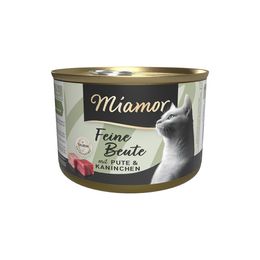 Miamor Feine Beute Pute & Kaninchen Katzen-Nassfutter getreidefrei 12x 185g