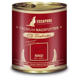 Escapure Rinder Gulasch Dose Men&uuml; Hunde-Nassfutter Alleinfuttermittel 6x800g