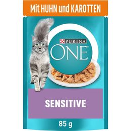 Purina One Sensitive Huhn Katzen-Nassfutter f&uuml;r sensible Katzen 26x85g