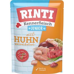 Rinti Kennerfleisch Junior Huhn Hunde-Nassfutter ohne Getreide 10x400g