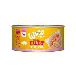 WOW Cat Lachsfilet Katzen-Nassfutter Alleinfuttermittel 12x70g