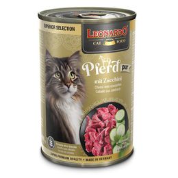 Leonardo Pferd mit Zucchini Katzen-Nassfutter getreidefrei 6x400g