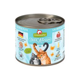 6x200g Granatapet Katze - Delicatessen Dose Lachs & Pute