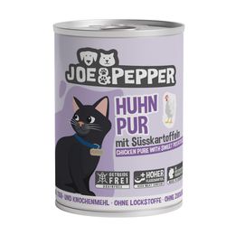 Joe & Pepper Cat Huhn pur mit S&uuml;&szlig;kartoffeln Katzen-Nassfutter getreidefrei 6x400g