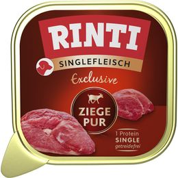 Rinti Singlefleisch Exclusive Ziege pur Hunde-Nassfutter getreidefrei 10x150 g