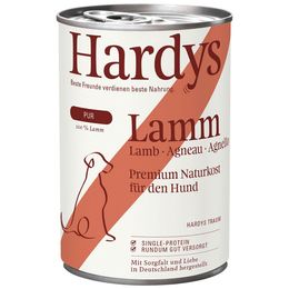 Hardys PUR Lamm Hunde-Nassfutter hoher Fleischanteil 12x400g