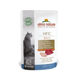 Almo Nature HFC in Jelly Thunfisch mit Seezunge Katzen-Nassfutter getreidefrei 24x55g