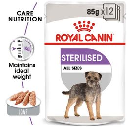 Royal Canin STERILISED Nassfutter f&uuml;r kastrierte Hunde 12x85g