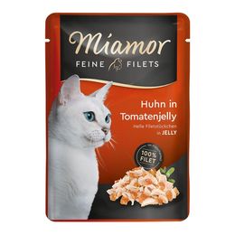 Miamor Feine Filets Huhn in Tomatenjelly Katzen-Nassfutter hoher Fleischanteil 24x100g