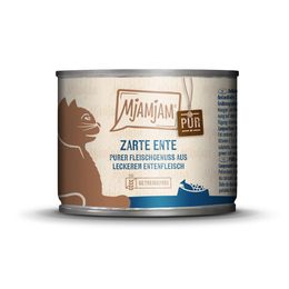 MjAMjAM purer Fleischgenuss - zarte Ente pur Katzen-Nassfutter getreidefrei 6x200g