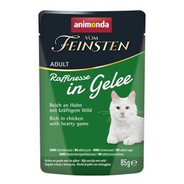 animonda vom Feinsten Raffinesse Gelee Huhn und Wild Katzen-Nassfutter ohne Farbstoffe 24x85g