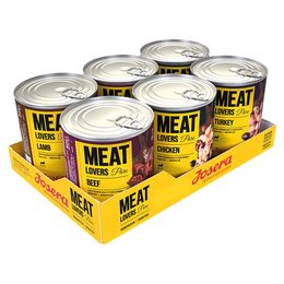 Josera Meat Lovers Pure Multipack Hunde-Nassfutter ohne Zuckerzusatz 6x800g
