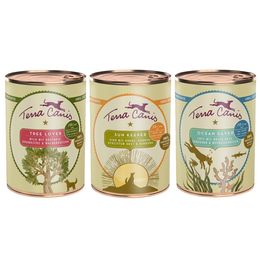 Terra Canis Love the Planet Mixpaket SunTree & Ocean Hunde-Nassfutter 100 % Lebensmittelqualit&auml;t 18x400g