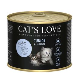 Cat's Love Junior Kalb Katzen-Nassfutter getreidefrei 6x200g