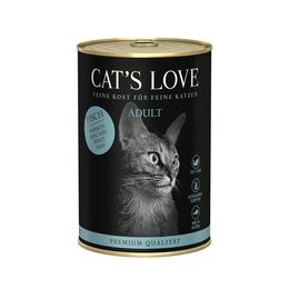 Cat's Love Fisch Pur Katzen-Nassfutter getreidefrei 6x400g