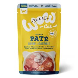 WOW Cat Adult Huhn & Garnelen Katzen-Nassfutter getreidefrei 12x125g