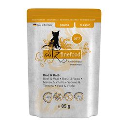 Catz Finefood Senior No.07 Rind & Kalb Katzen-Nassfutter getreidefrei 16x85g