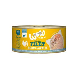 WOW Cat Hühnerfilet mit Garnelen Katzen-Nassfutter getreidefrei 12x70g