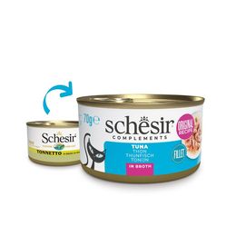 12x70 g Schesir Cat Thunfisch in Br&uuml;he