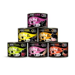Lucky Lou SuperMono² Katzen-Nassfutter getreidefrei 6x200g