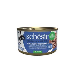 12x85 g Schesir Cat Complete Thunfisch mit Sardellen in Jelly