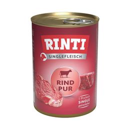 Rinti Singlefleisch Rind pur Hunde-Nassfutter getreidefrei 12x400g