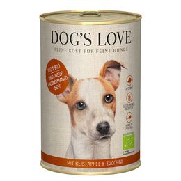 DOG&rsquo;S LOVE Dog's Love Bio Rind mit Reis, Apfel und Zucchini 12x400g