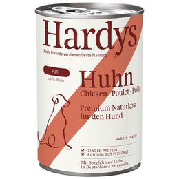Hardys PUR Huhn Hunde-Nassfutter getreidefrei 6x400g