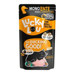 Lucky Lou SuperMono² Ente Katzen-Nassfutter Monoprotein 16x125g