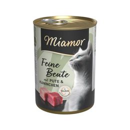 Miamor Feine Beute Pute & Kaninchen Katzen-Nassfutter getreidefrei 12x 400g