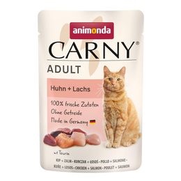 animonda Carny Adult Huhn und Lachs Katzen-Nassfutter ohne Getreide 12x85g