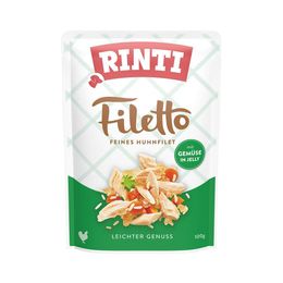 Rinti Filetto Huhn & Gem&uuml;se in Jelly Hunde-Nassfutter hohe Akzeptanz 24x100g
