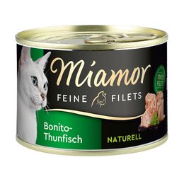 Miamor Feine Filets Naturell Bonito-Thunfisch Katzen-Nassfutter ohne Getreide 12x156g
