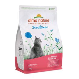 Almo Nature Sterilised mit Frischem Lachs Katzen-Trockenfutter f&uuml;r sterilisierte Katzen 2kg