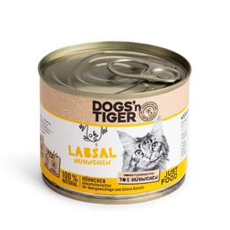 Dogs'n Tiger Labsal Senior Nassfutter Huhn Katzen-Nassfutter getreidefrei 6x200g