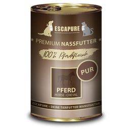 Escapure Pferd PUR Hunde-Nassfutter Single Protein 6x400g