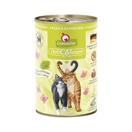 6x400g Granatapet Katze - Delicatessen Dose Fasan & Kaninchen