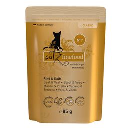 Catz Finefood No. 7 Rind & Kalb Katzen-Nassfutter hoher Fleischanteil 16x85g